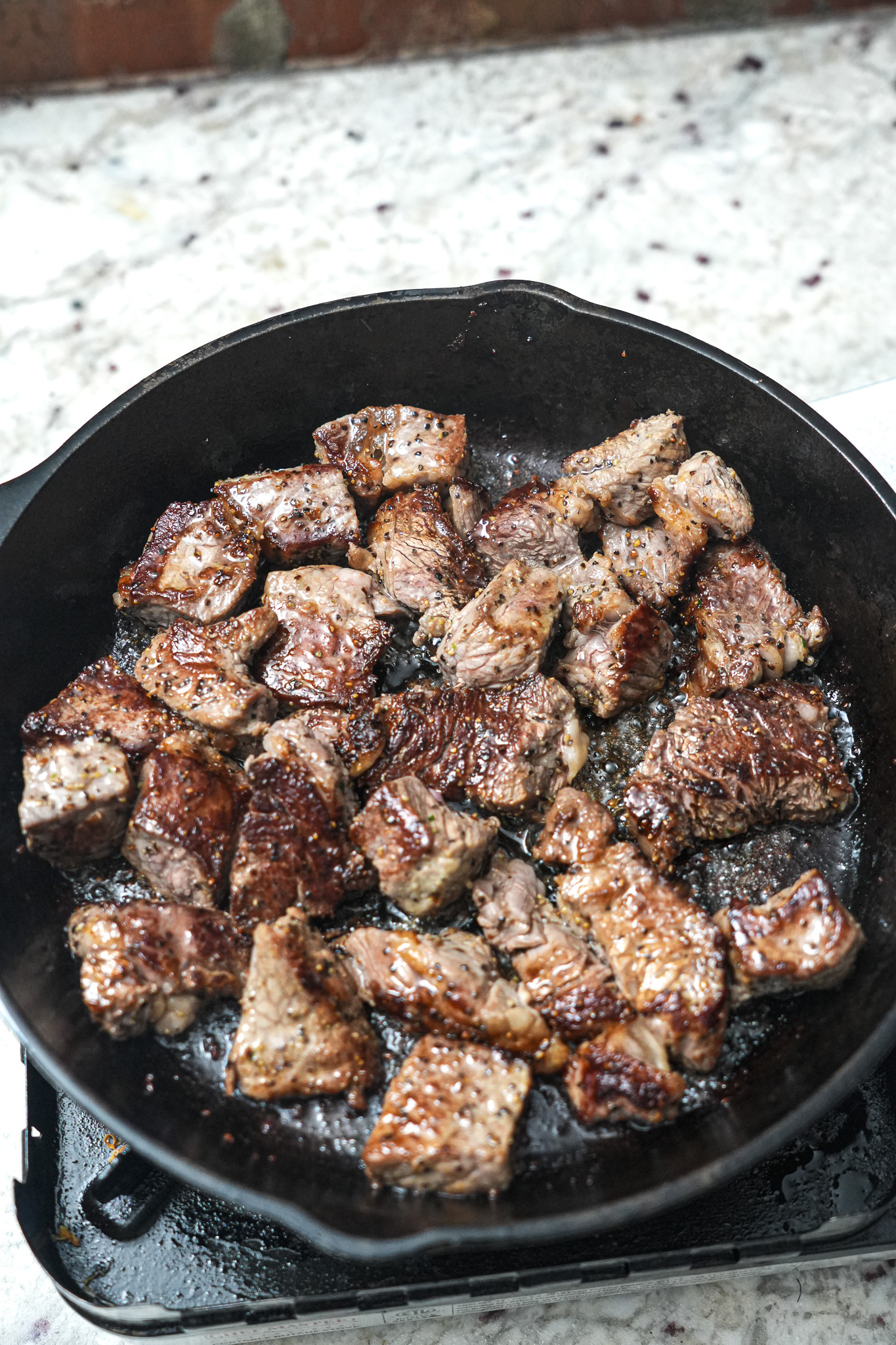 Garlic Butter Steak Bites - Off The Chain Kitchen