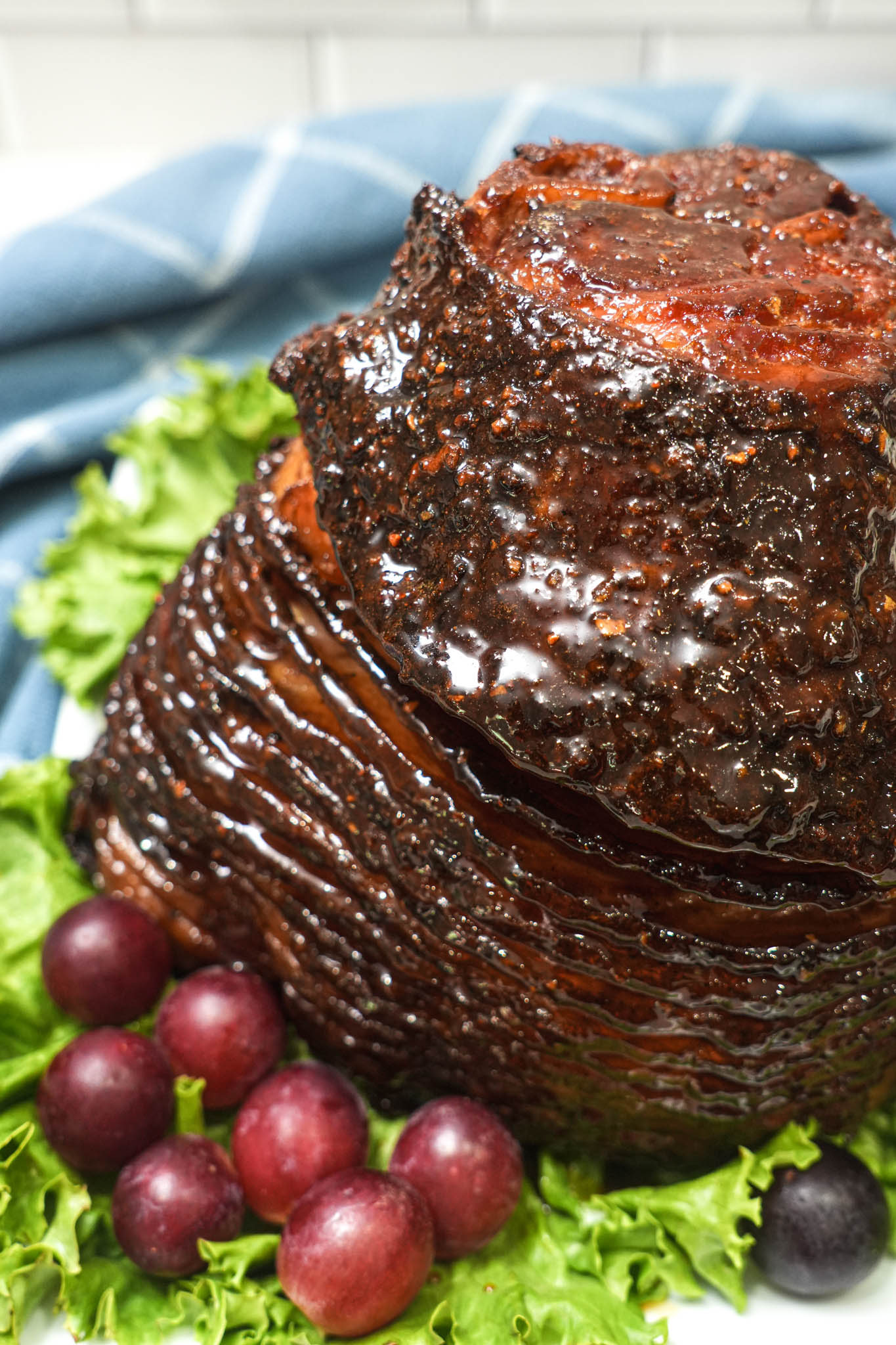 Maple Bourbon Glazed Ham (Smoked or Oven-Roasted) - Off The Chain Kitchen